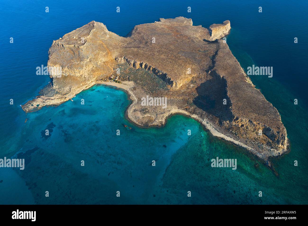 Chania regional unit, Kissamos Bay, Venetian fort - an island in the ...