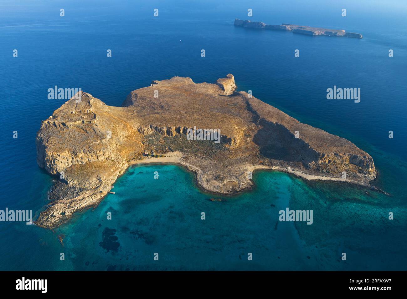 Chania regional unit, Kissamos Bay, Venetian fort - an island in the ...