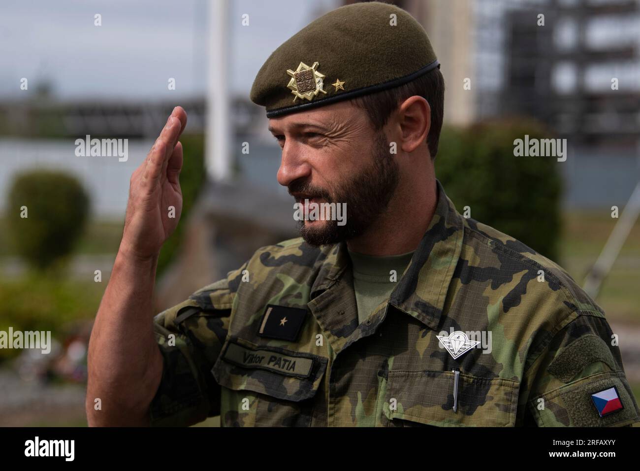 Czech soldiers 42nd mechanized battalion hi-res stock photography and ...