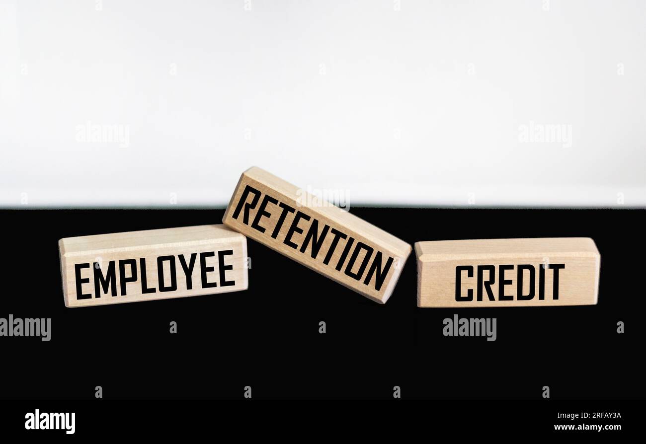 ERC Employee Retention Credit Shown On Wooden Blocks Using Text Stock ...