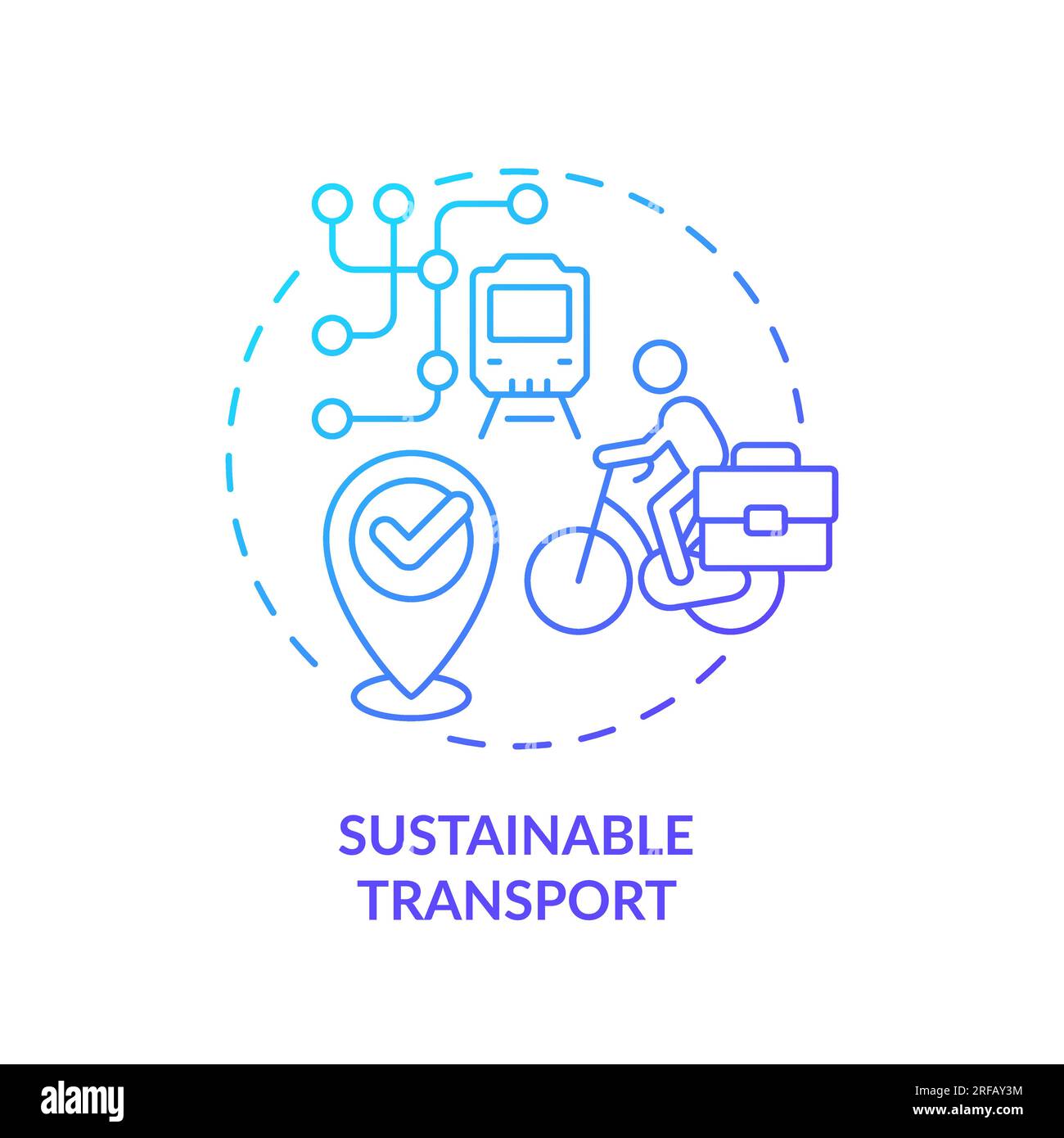 Zero emission transportation Stock Vector Images - Alamy