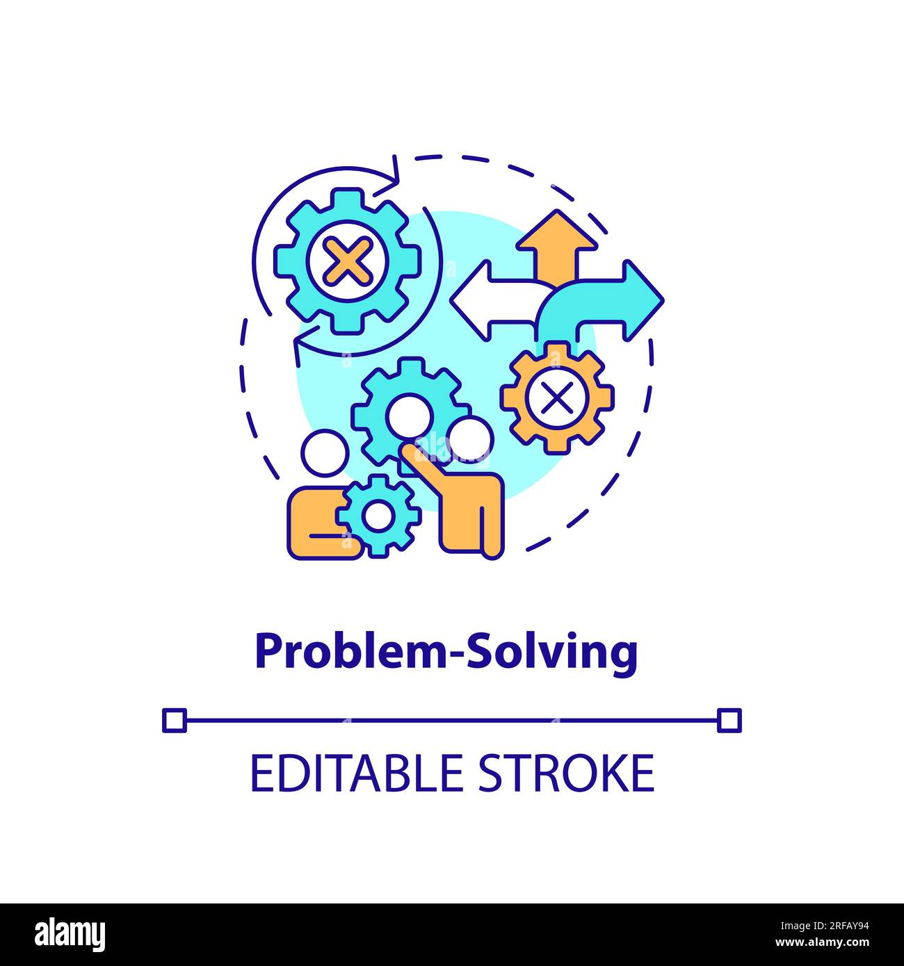 Problem Solving Multi Color Concept Icon Stock Vector Image And Art Alamy