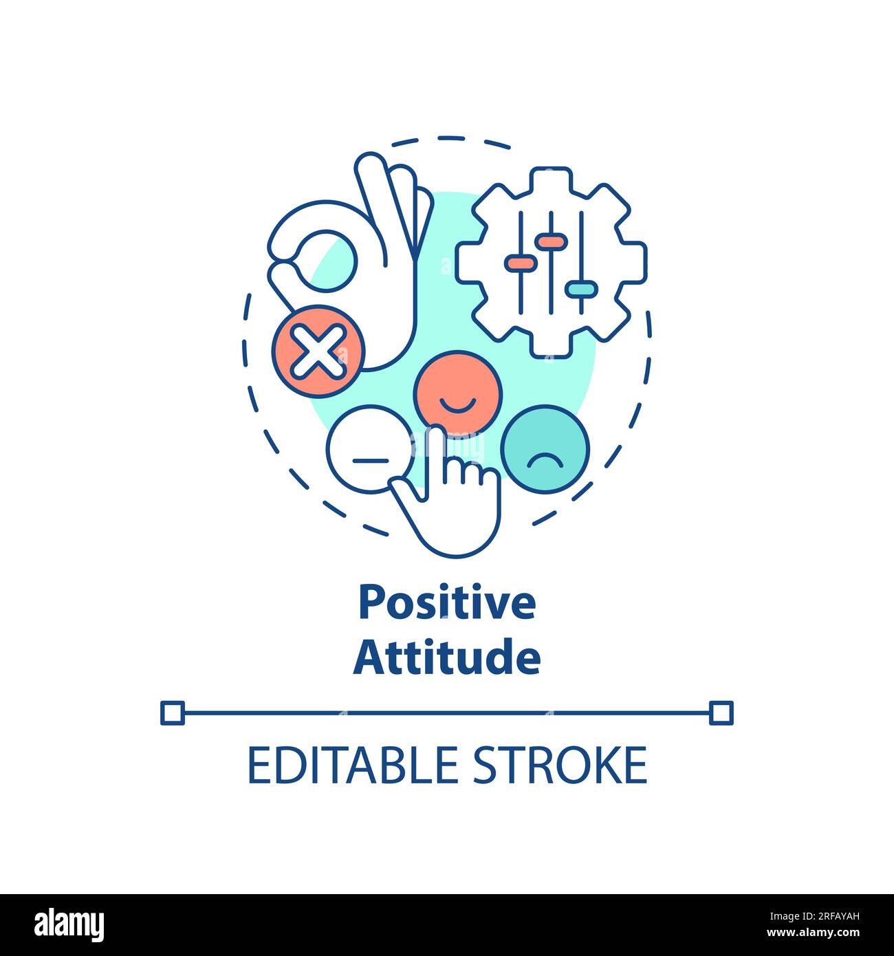 Positive attitude multi color concept icon Stock Vector Image & Art - Alamy Positive attitude multi color concept icon Stock Vector Image & Art - Alamy