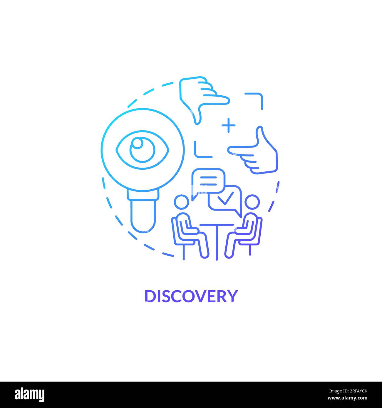 2D gradient discovery linear icon concept Stock Vector Image & Art - Alamy 2D gradient discovery linear icon concept Stock Vector Image & Art - Alamy