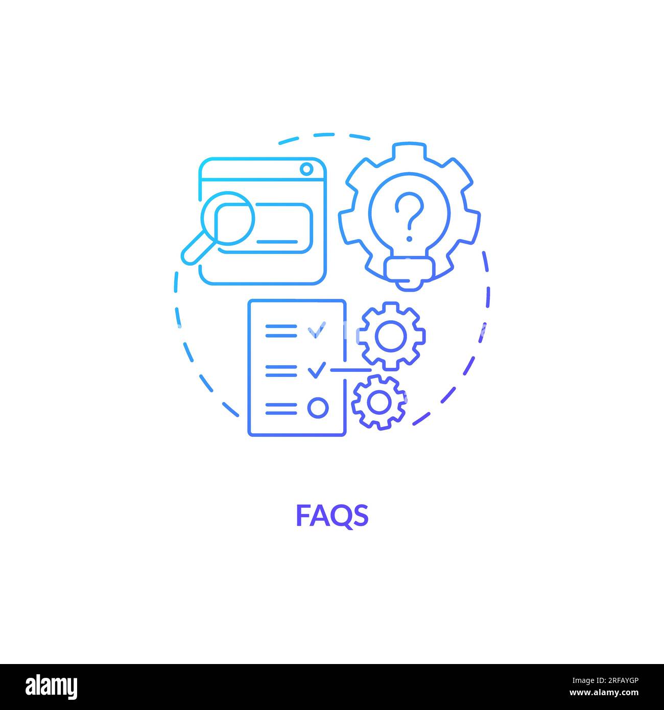 Faqs sign Stock Vector Images - Alamy