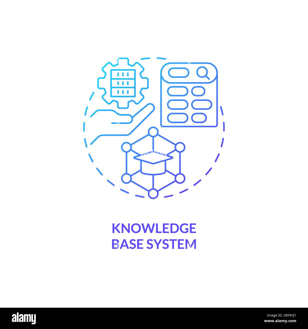 2D gradient knowledge base system icon concept Stock Vector Image & Art ... 2D gradient knowledge base system icon concept Stock Vector Image & Art ...
