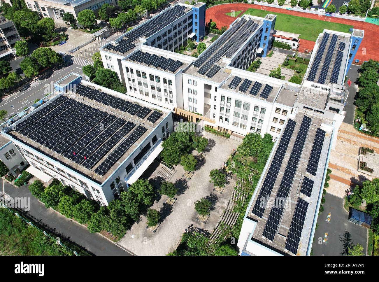 HANGZHOU, CHINA - AUGUST 2, 2023 - Employees of a power supply company ...