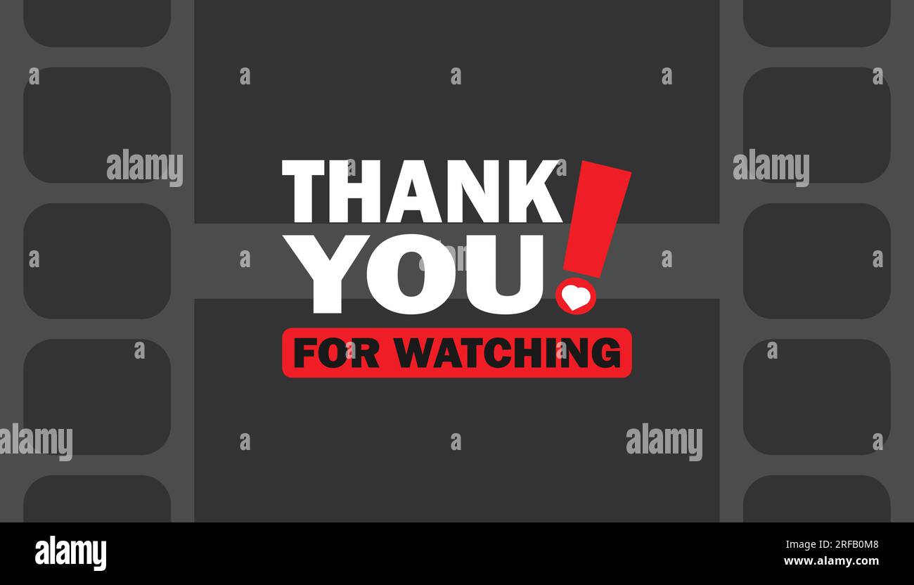 text, you, vector, design, illustration, thank, isolated, watching, background, message, banner ...