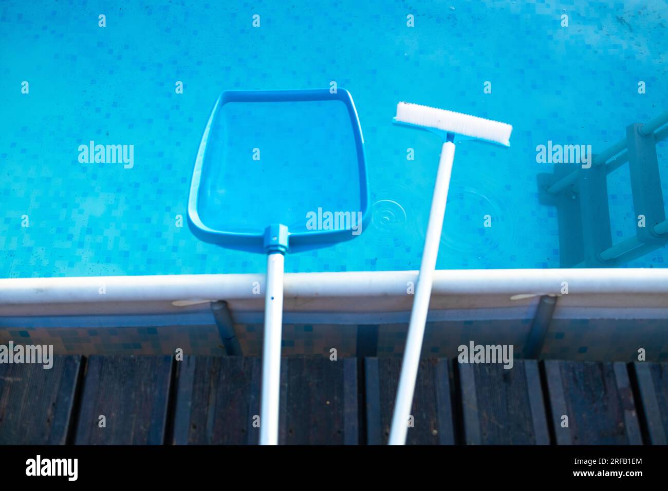 Swimming pool cleaning equipment. Service and maintenance of the pool ...
