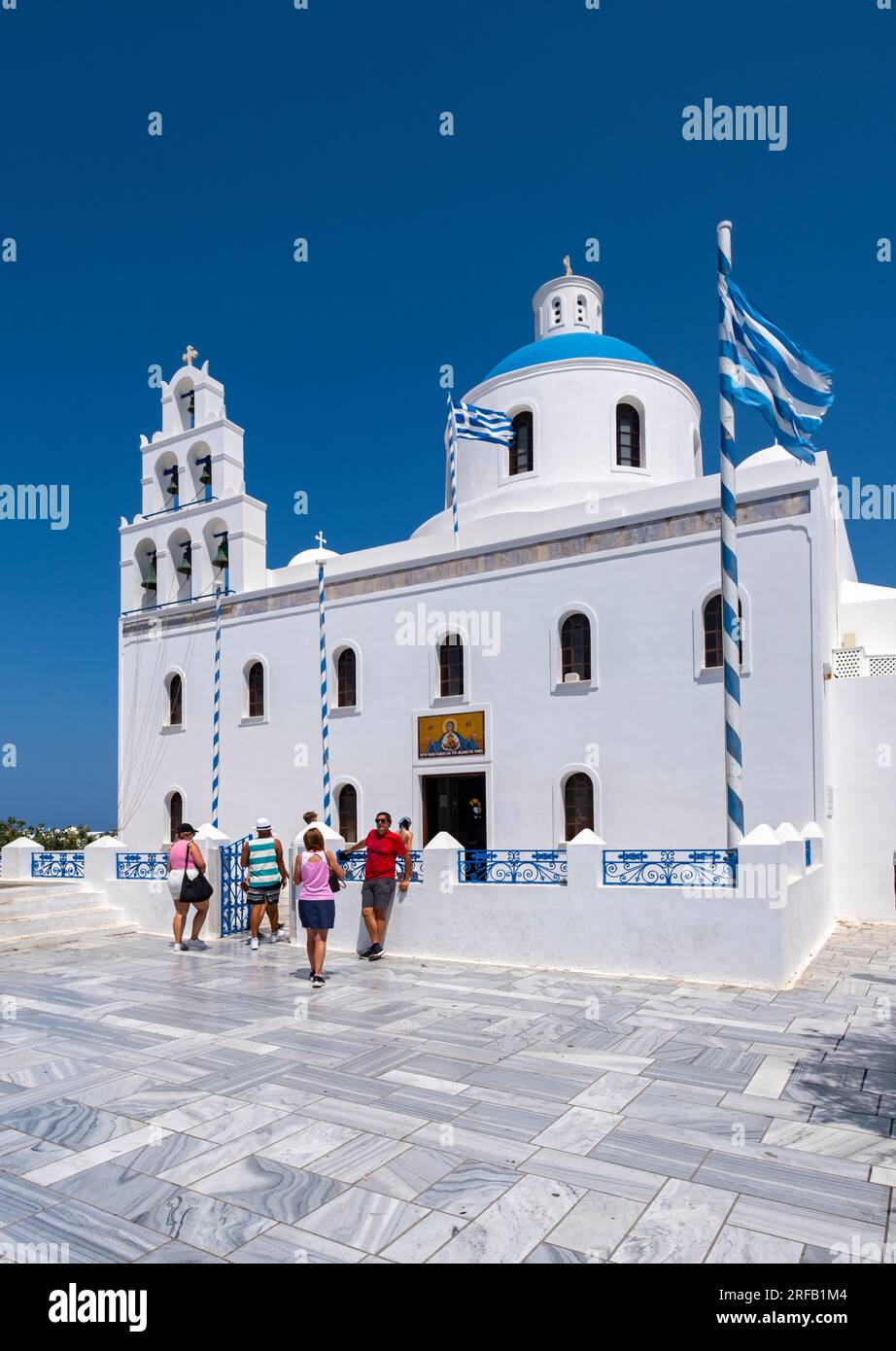 Church of Panagia Platsani Akathistos Hymn, Ia (Oia), Santorini, Greece ...
