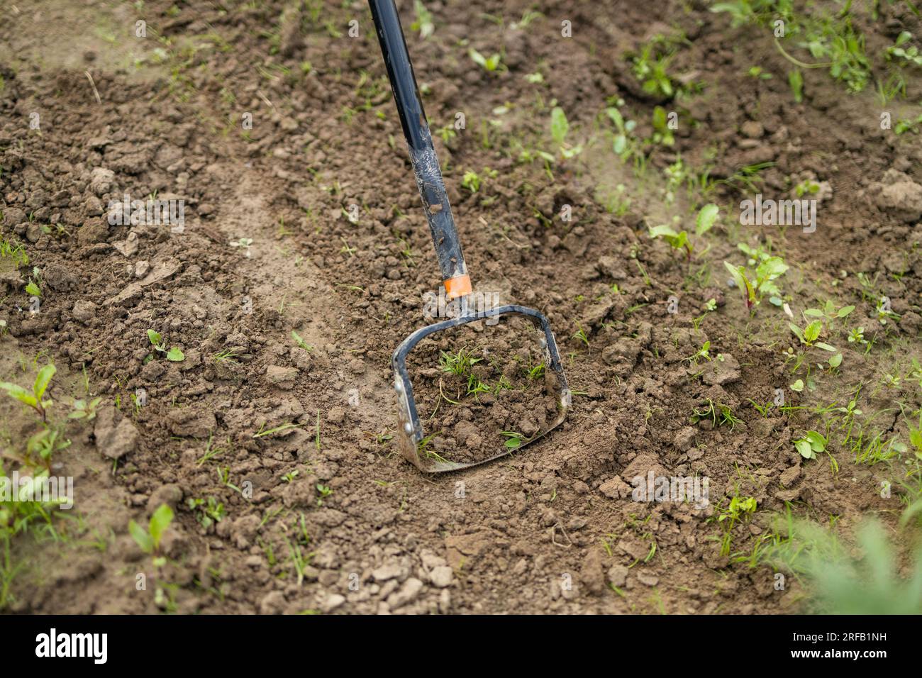 Black farmer plowing soil hi-res stock photography and images - Alamy