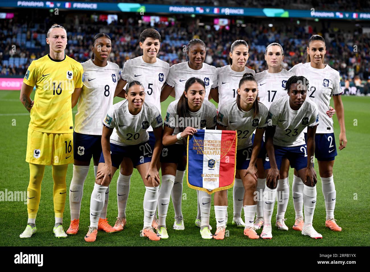 Sydney, Australia, August 2, 2023. France poses for their team photo ...
