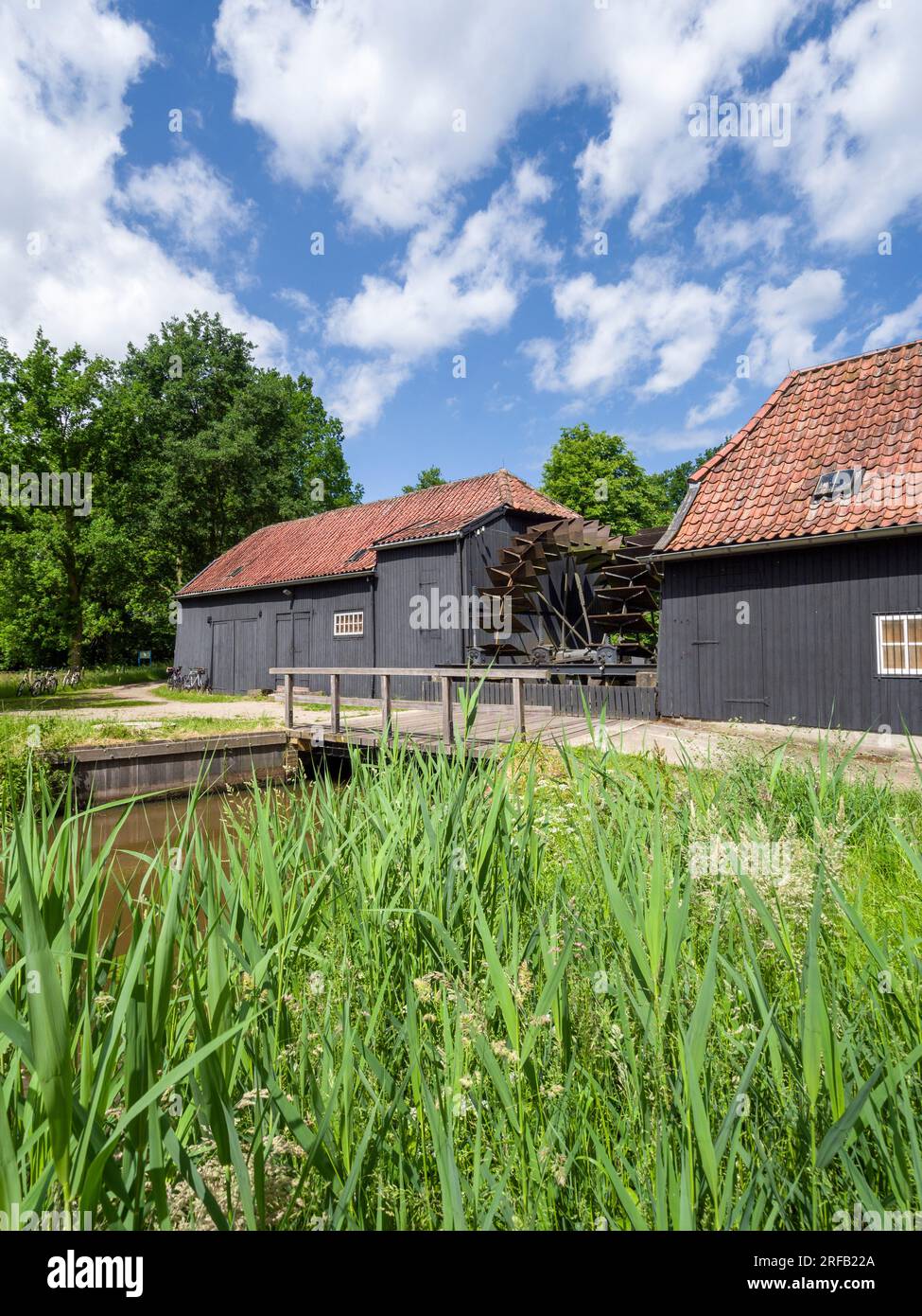 The 17th century Watermill at Kollen on the Kleine Dommel brook ...