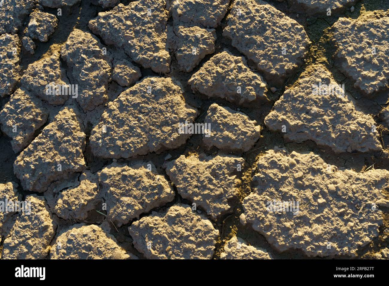 Damaged asphalt on the highway. Close-up of an old road with cracks and ...