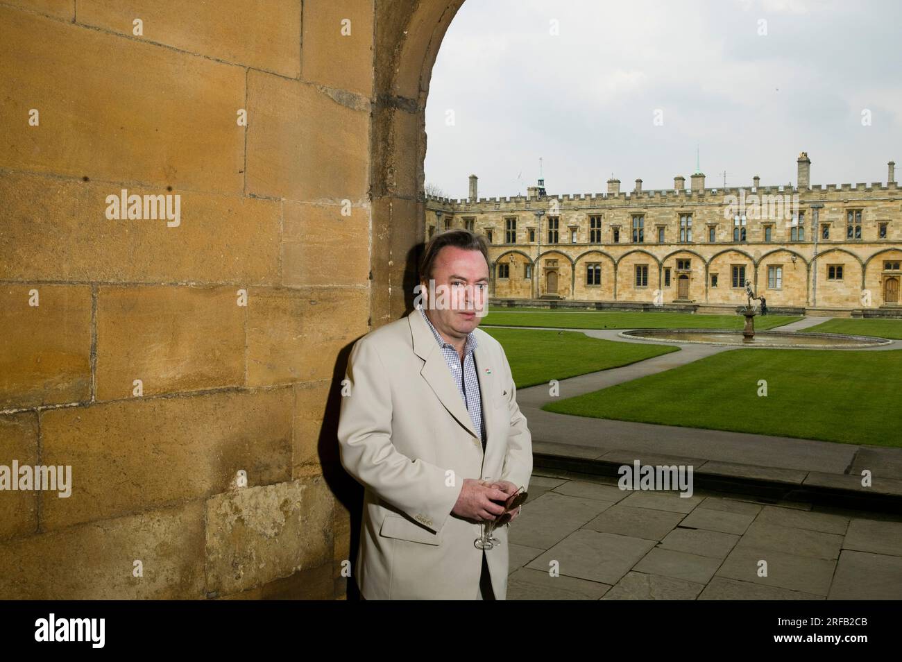 Portrait of Christopher Hitchins, social critic, English-American ...