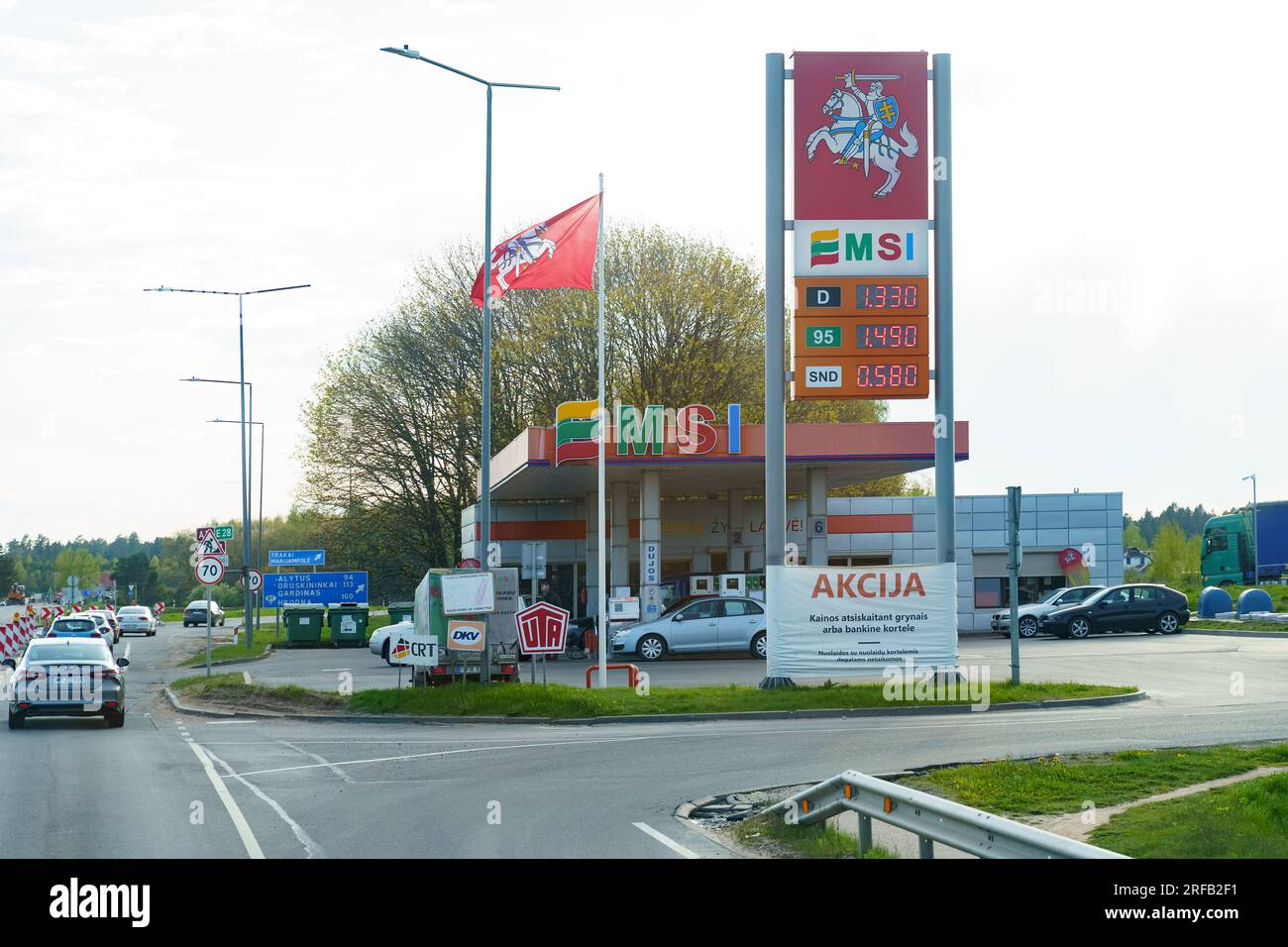 TRAKAI, Lithuania - May 04, 2023: Gas station network, MSI Stock Photo ...