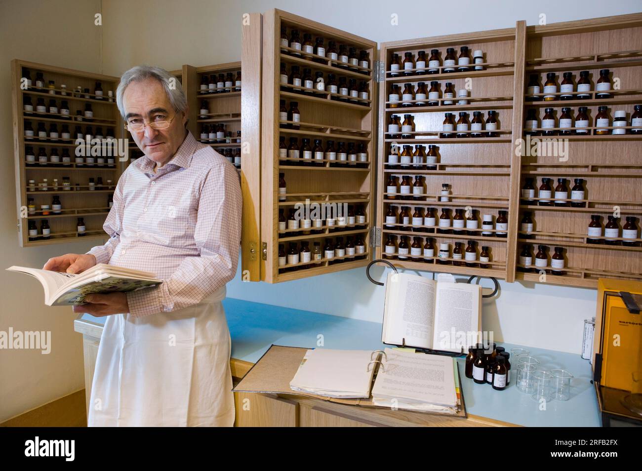 Portrait of Mark Constantine founder of the "LUSH" chain of shops that ...