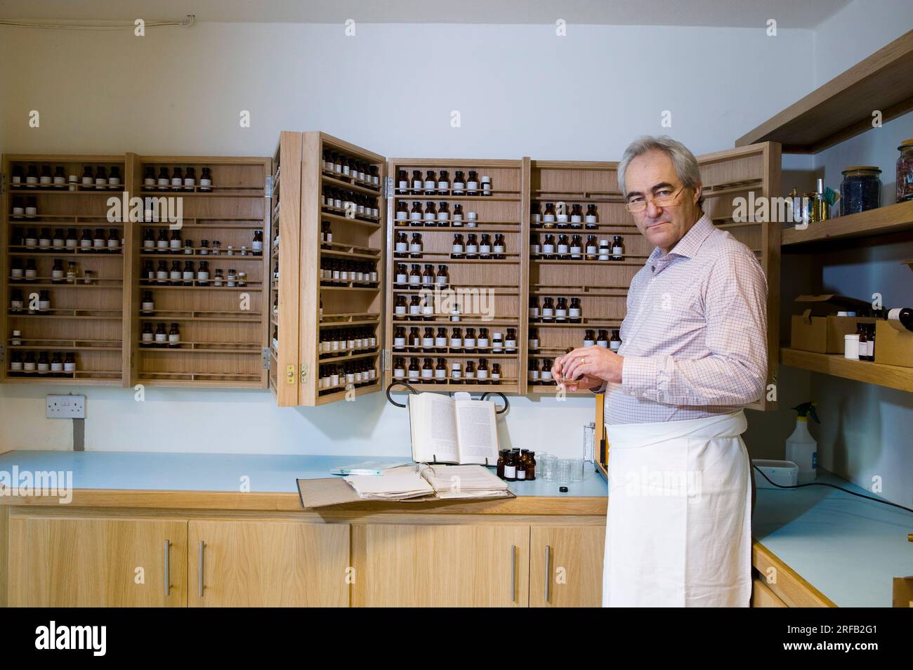 Portrait of Mark Constantine founder of the "LUSH" chain of shops that ...