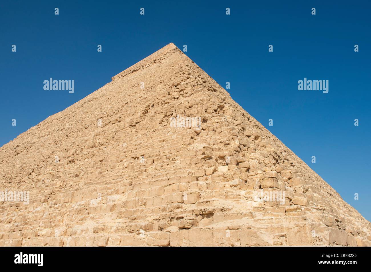 Large stone ancient egyptian pyramid tomb at the giza plateau ...