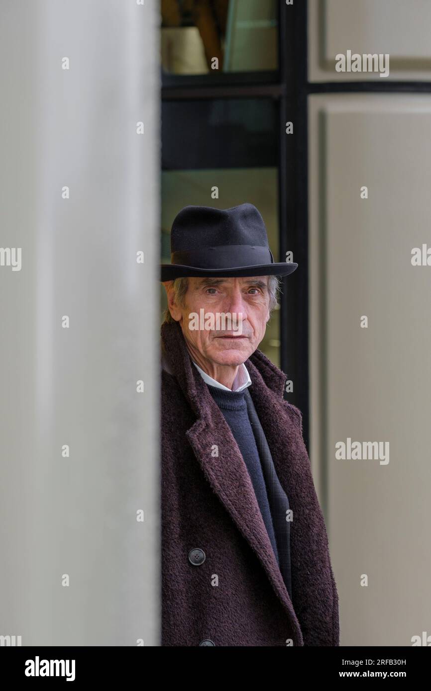 Portrait of actor Jeremy Irons Stock Photo - Alamy