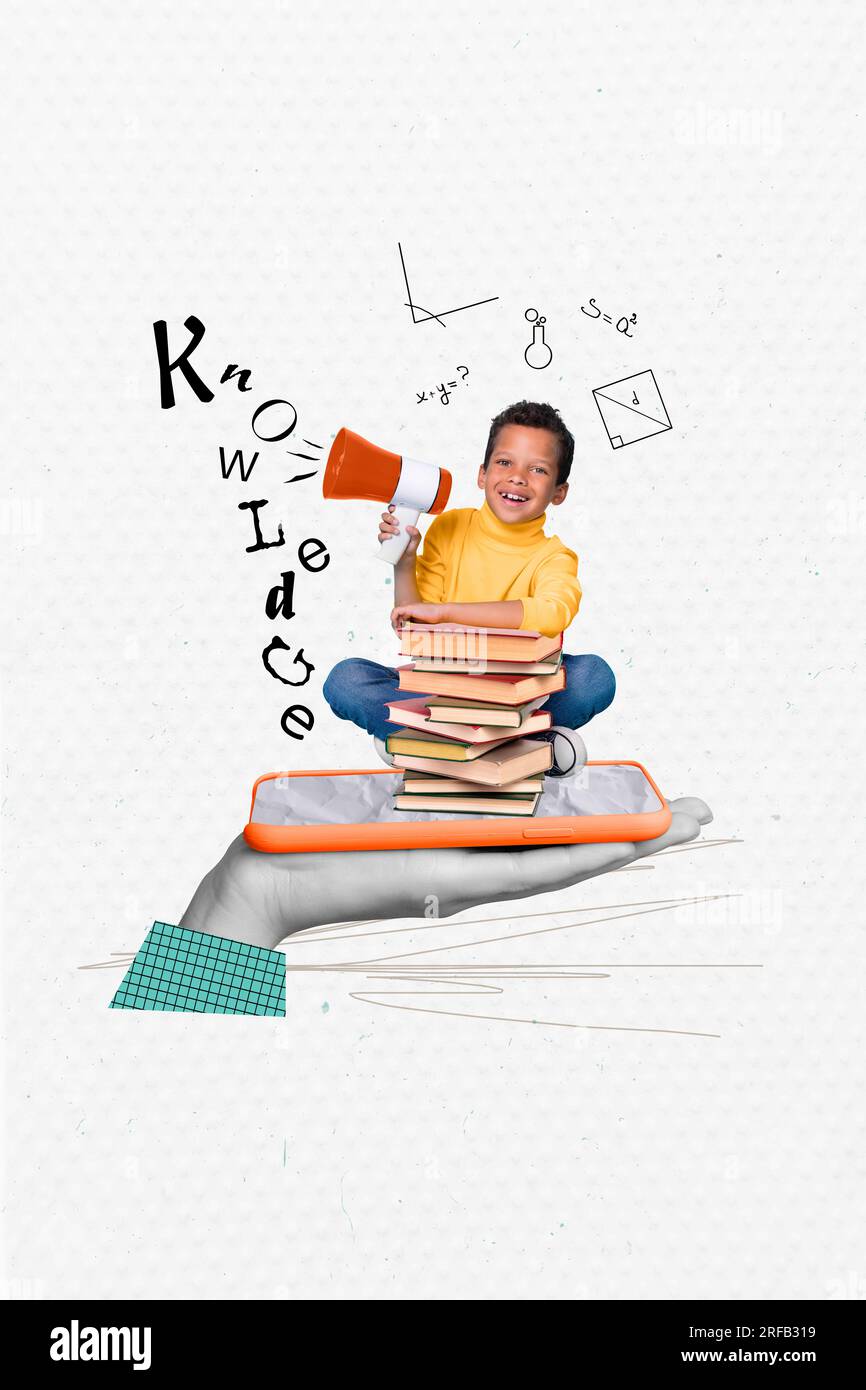 Collage boy online class hi-res stock photography and images - Alamy