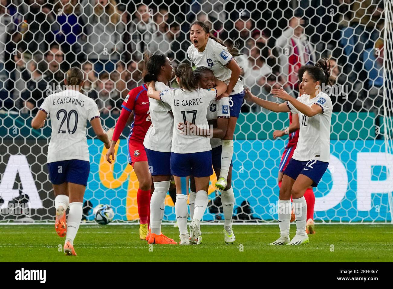 France's Kadidiatou Diani celebrates after scoring her side's third ...