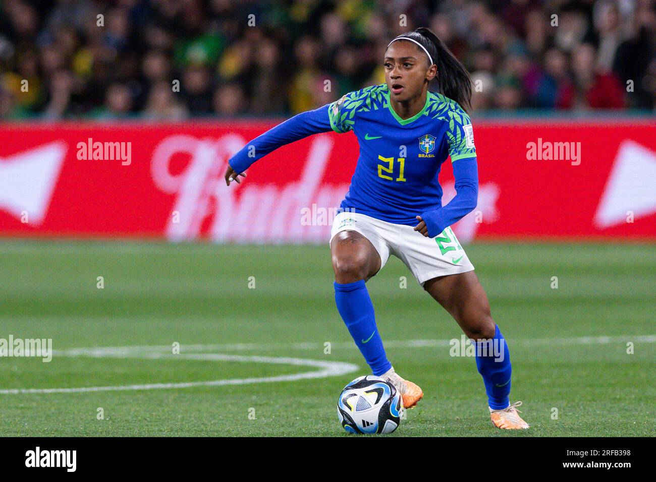 Melbourne, Australia, August 2nd 2023: Kerolin (21 Brazil) during the ...