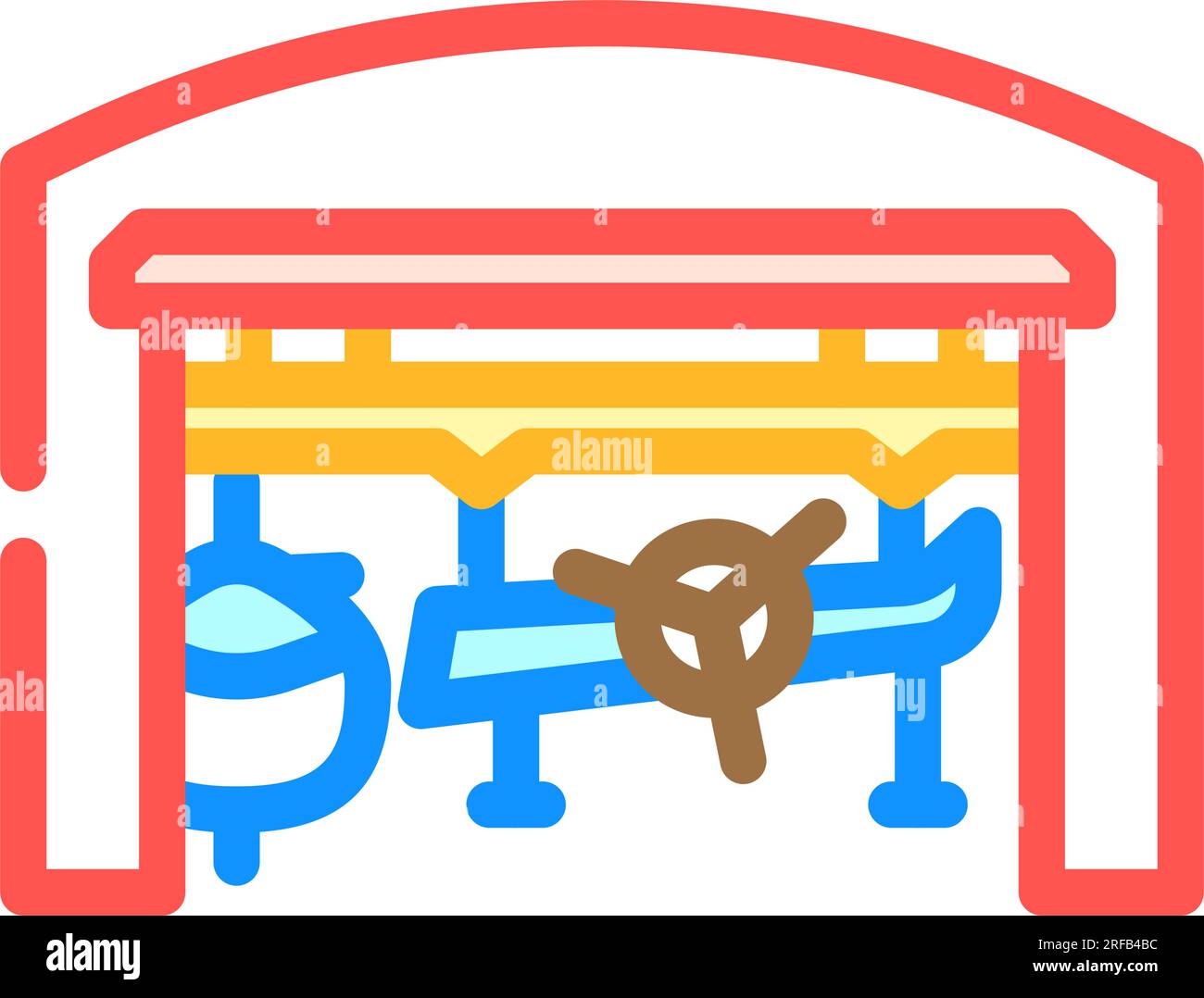 aerospace manufacturing aeronautical engineer color icon vector ...