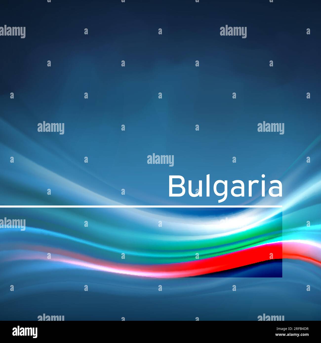 Bulgaria flag background. Abstract bulgarian flag in blue sky. National ...