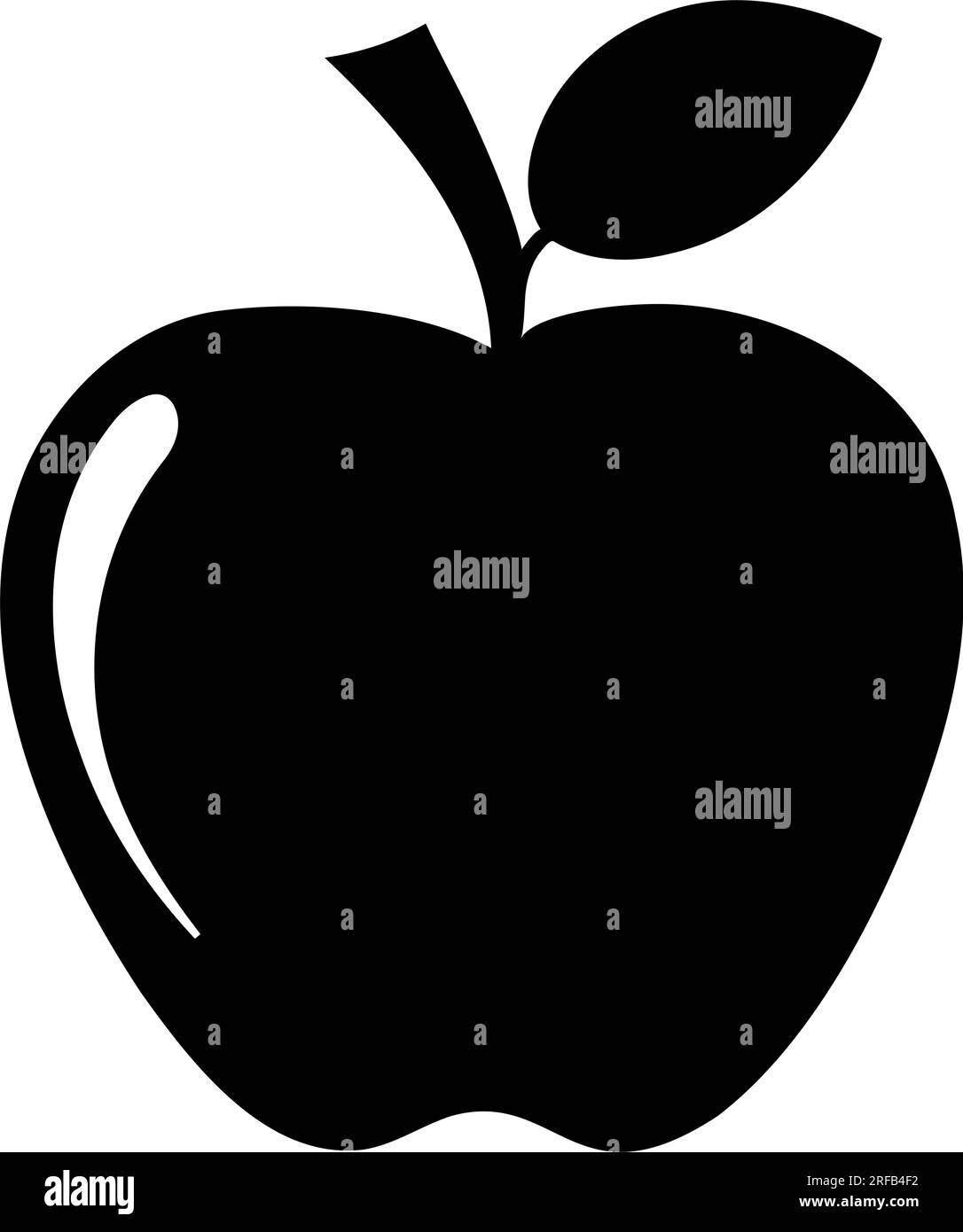 Apple logo isolated Stock Vector Images - Alamy