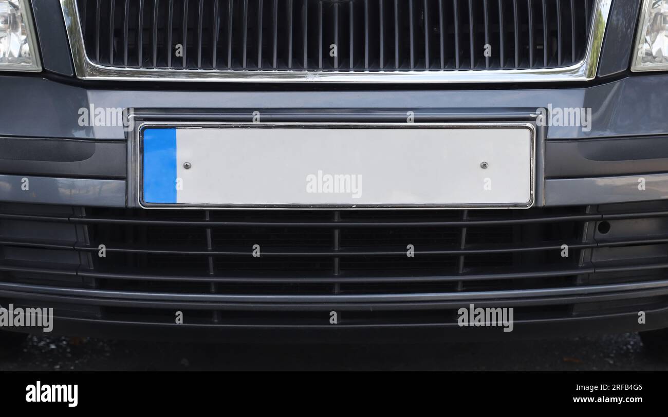 Licence plate on a car Stock Photo - Alamy