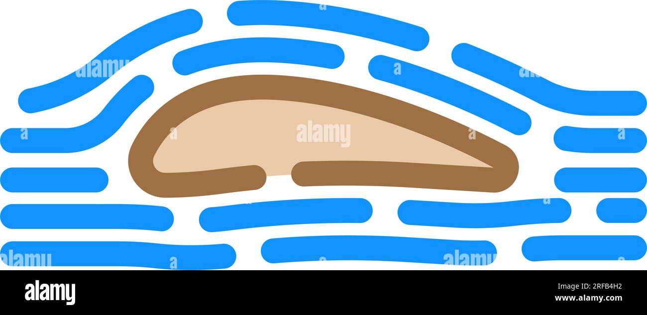 aerodynamics aeronautical engineer color icon vector illustration Stock ...