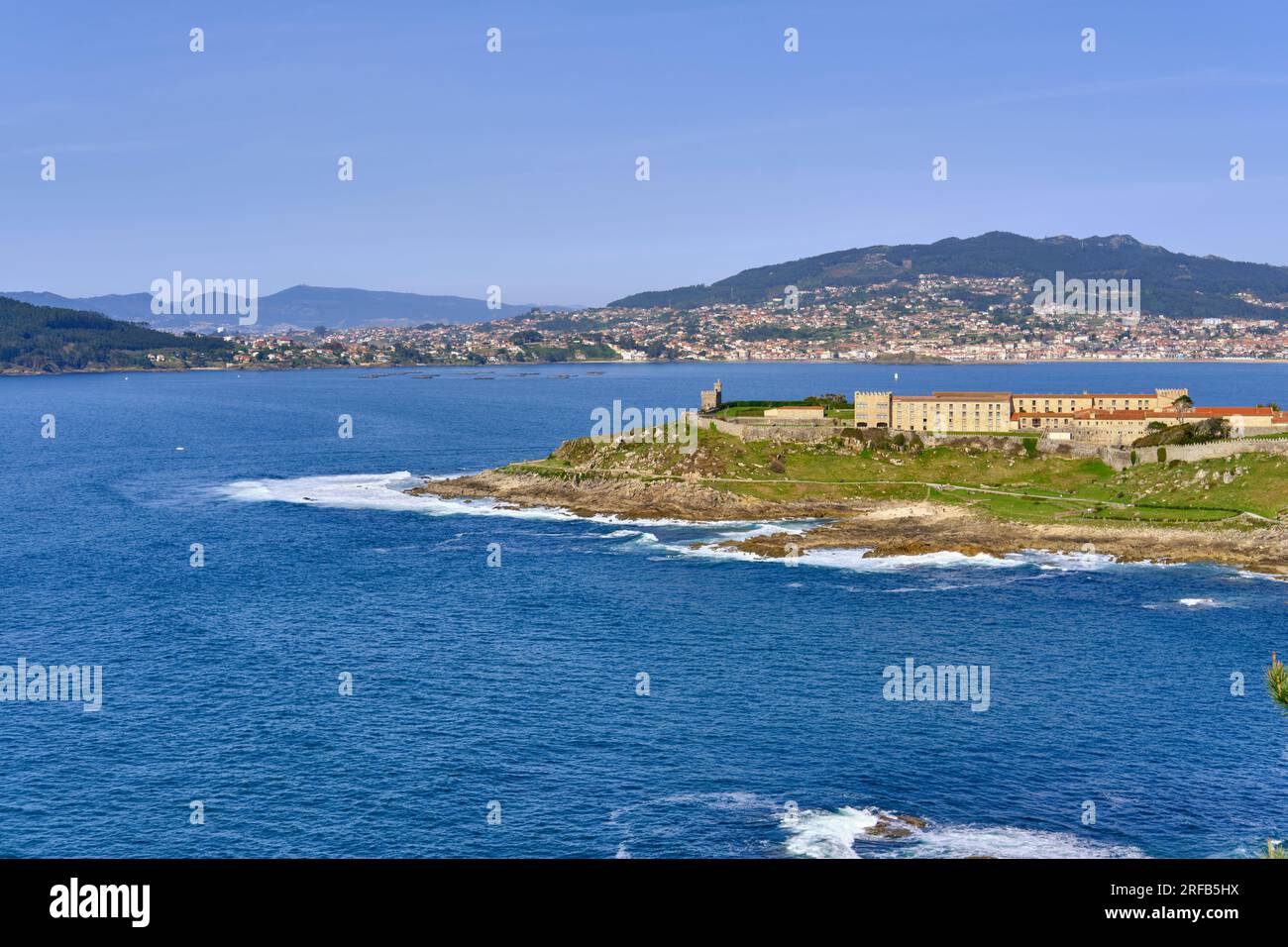 Parador de Baiona, Galicia. Rias Baixas, Spain Stock Photo - Alamy