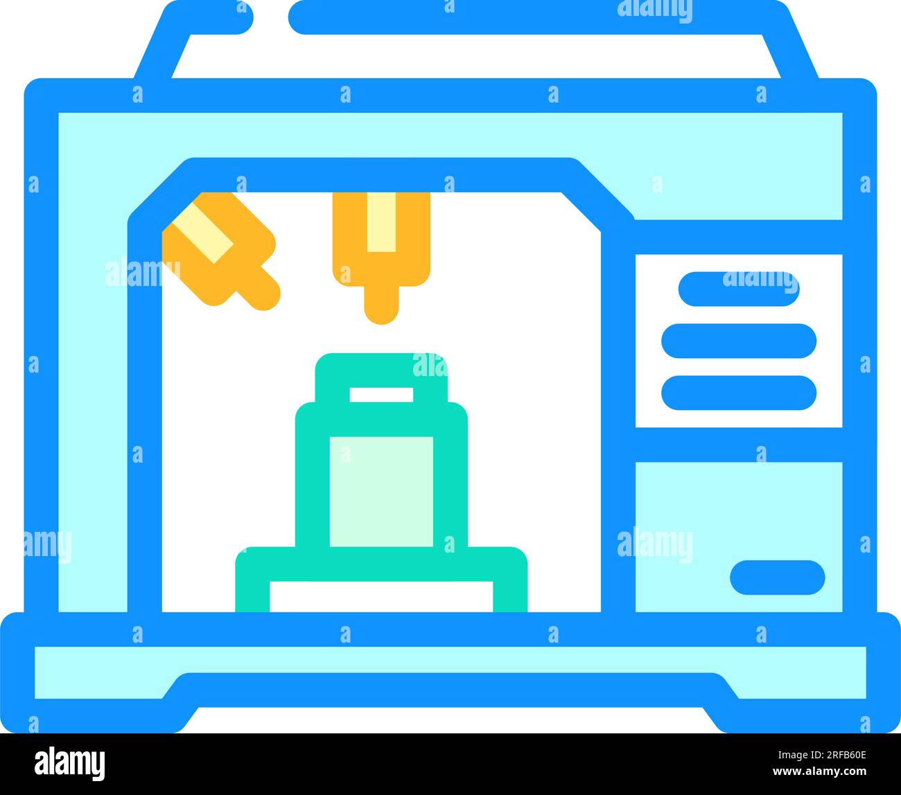 Machining center vector Stock Vector Images - Alamy
