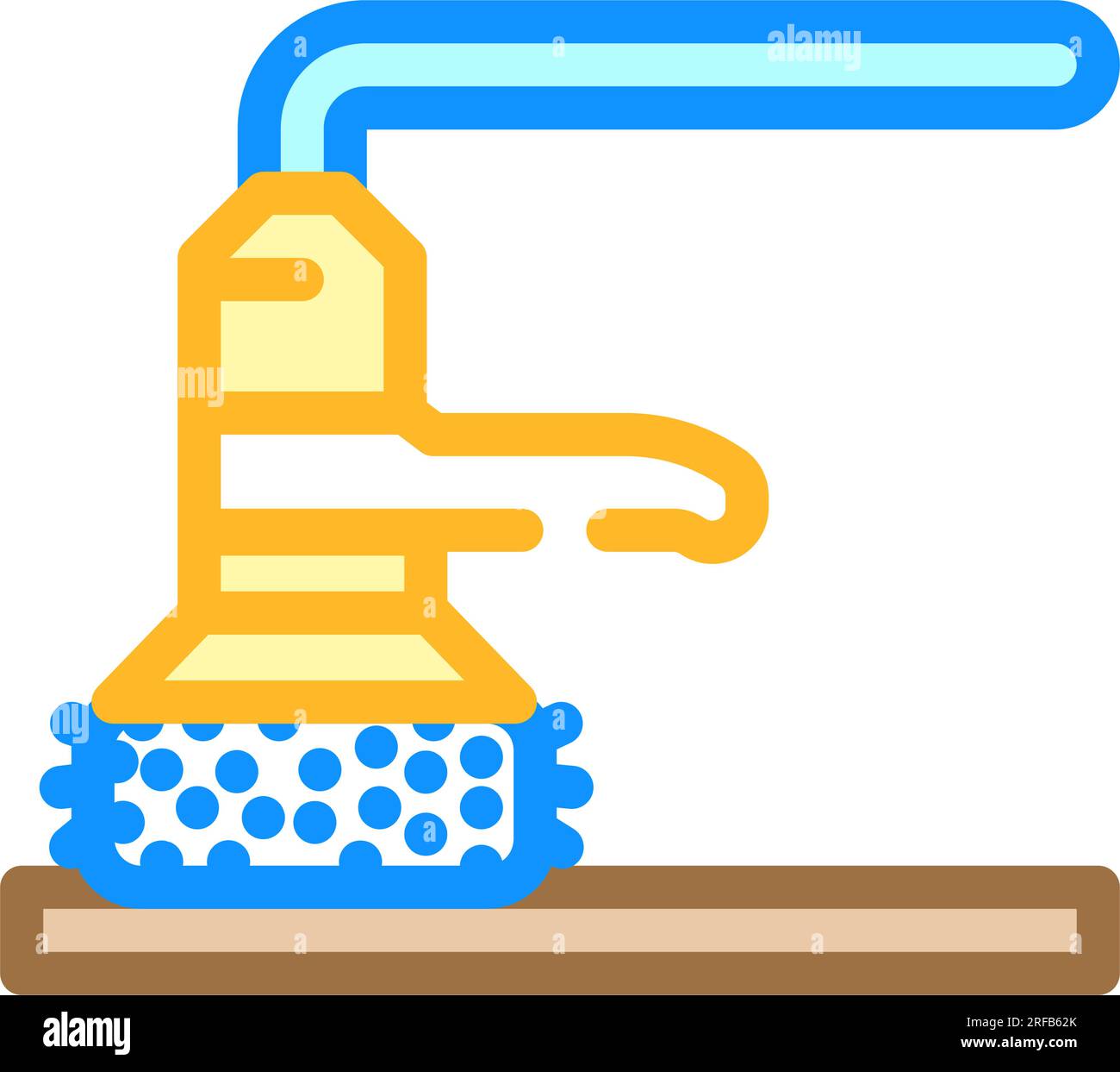 surface finishing manufacturing engineer color icon vector illustration ...