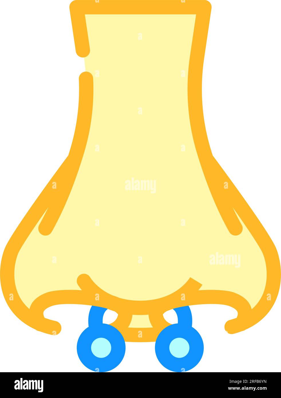 septum piercing fashion beauty color icon vector illustration Stock ...