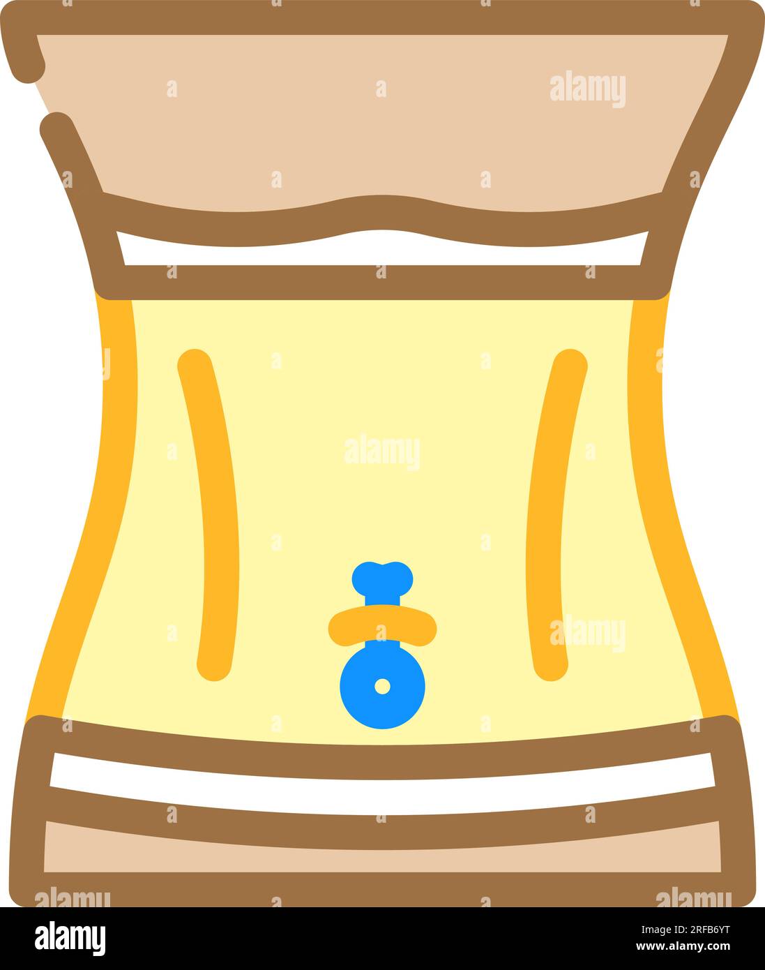 navel piercing fashion beauty color icon vector illustration Stock ...