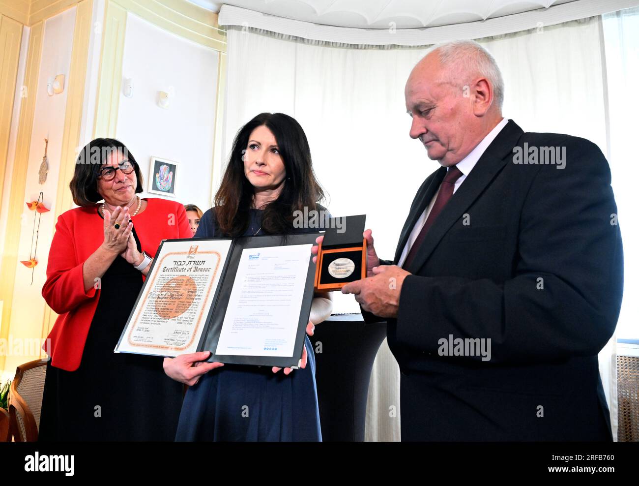 Prague, Czech Republic. 02nd Aug, 2023. Ceremonial awarding of title ...
