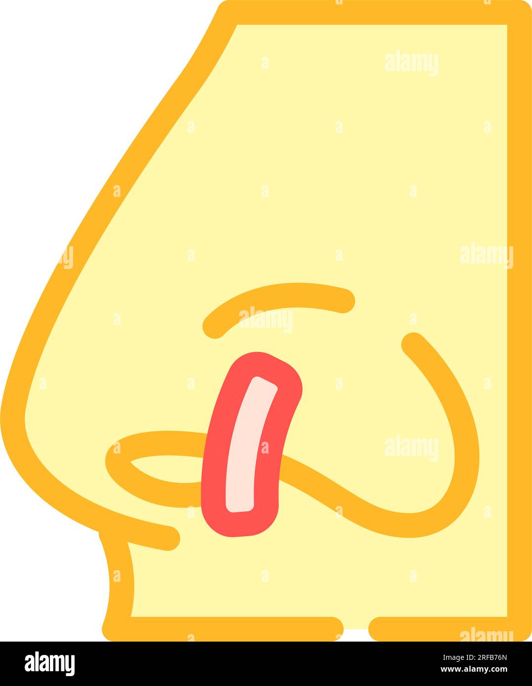 nose piercing fashion beauty color icon vector illustration Stock ...