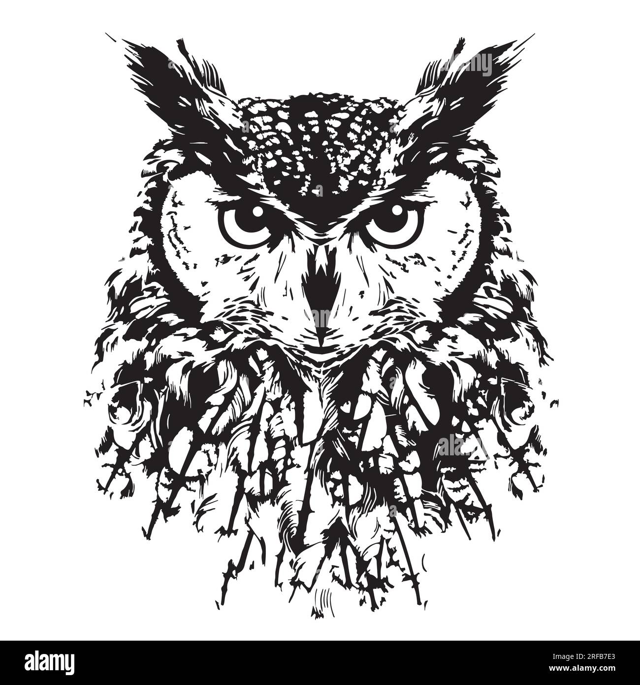 Abstract Owl Tattoos