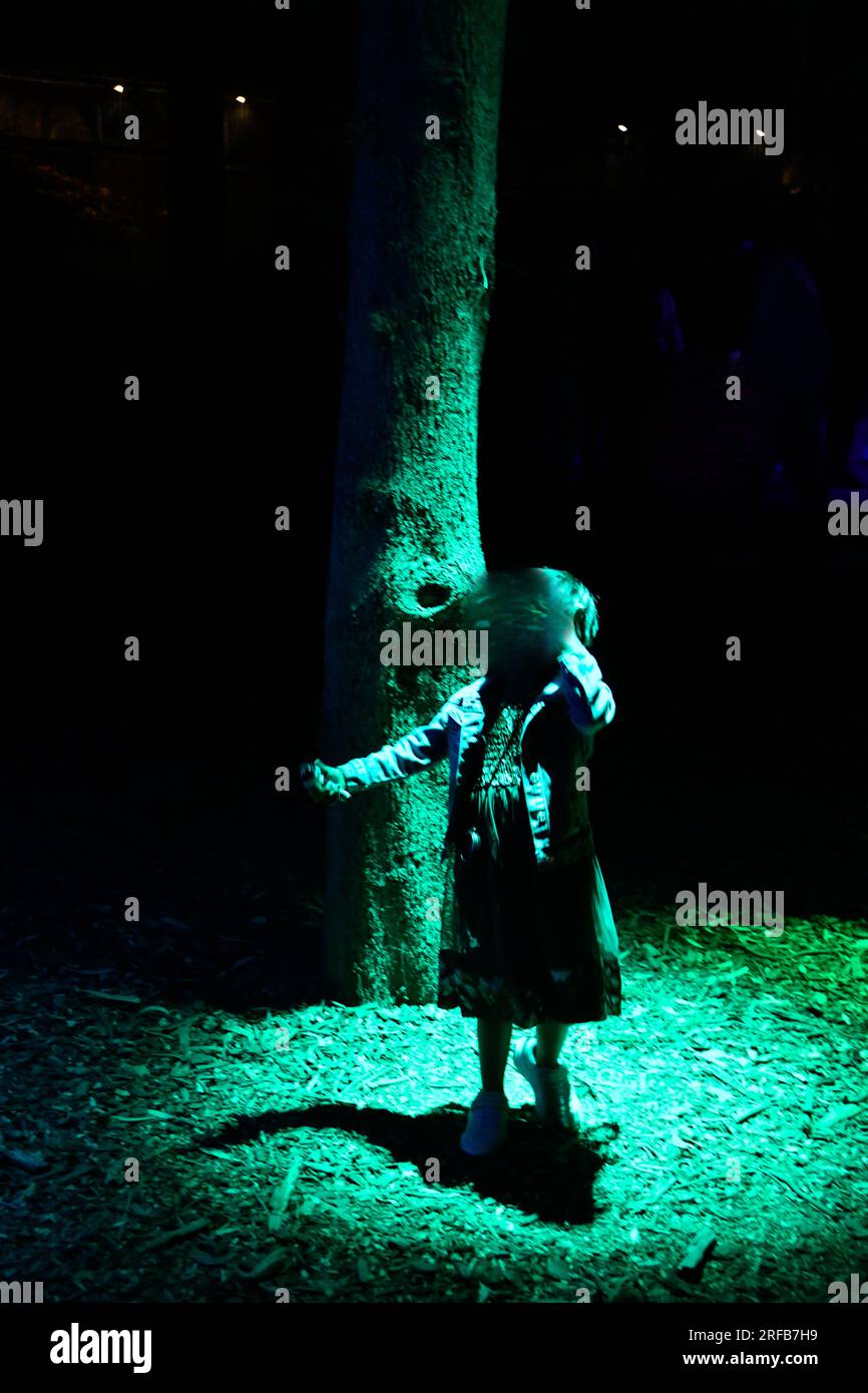 LIT Light Festival Freaky Child Colourful Lights Lines of Light Shiny ...