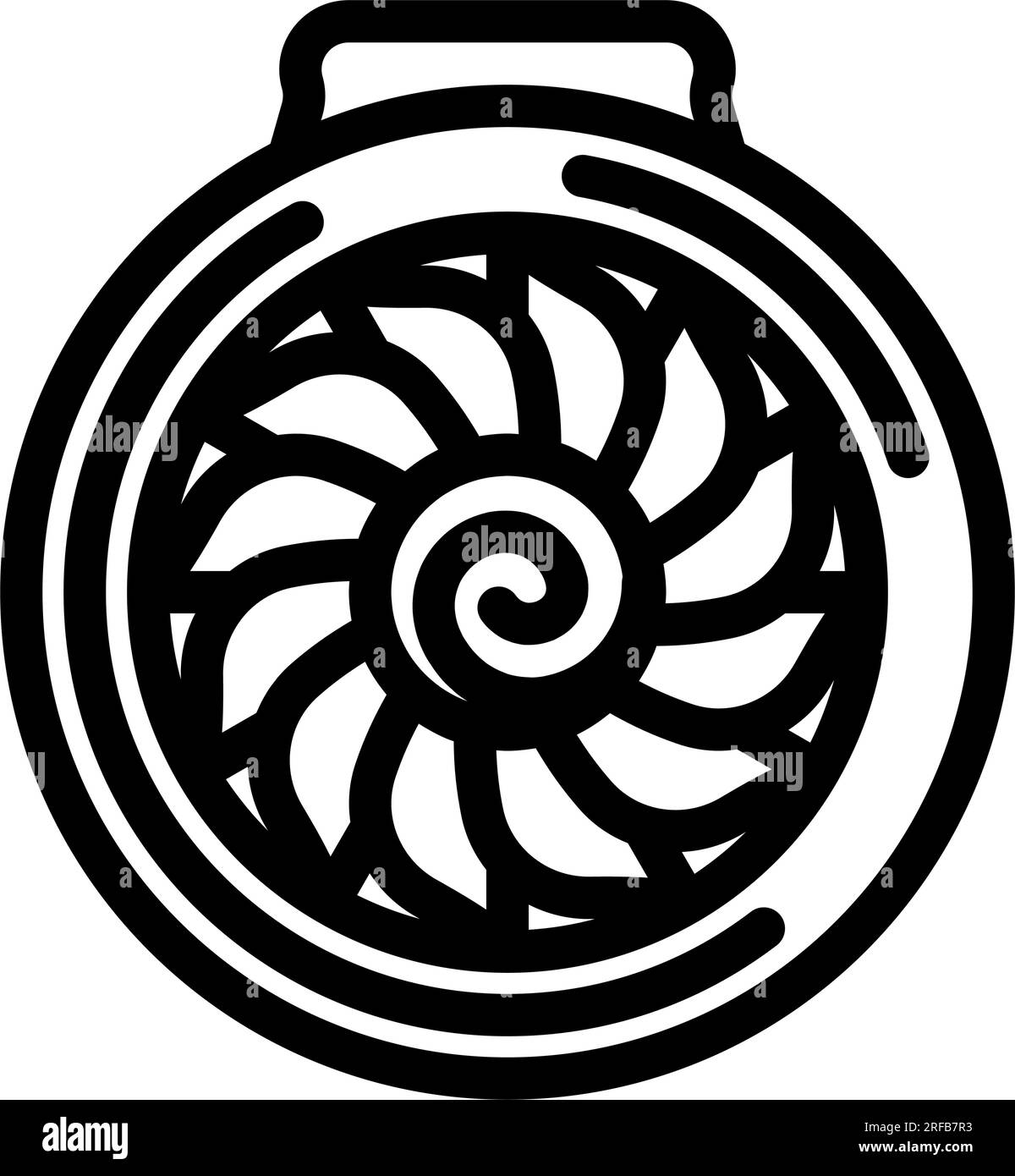 jet engine aeronautical engineer line icon vector illustration Stock ...