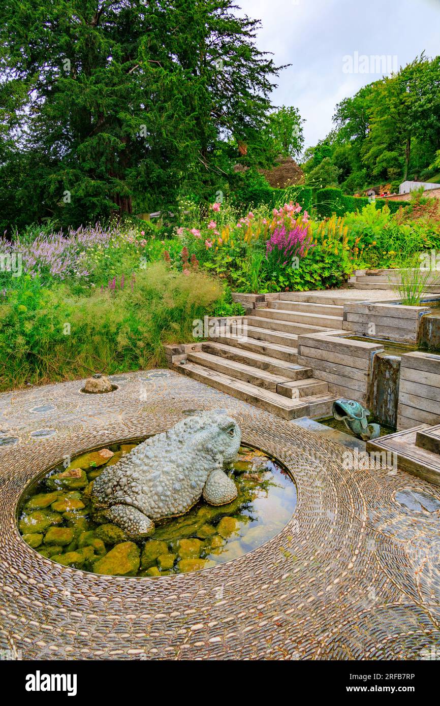 The Cascade Garden has an unusual frogs shooting water jets feature at ...