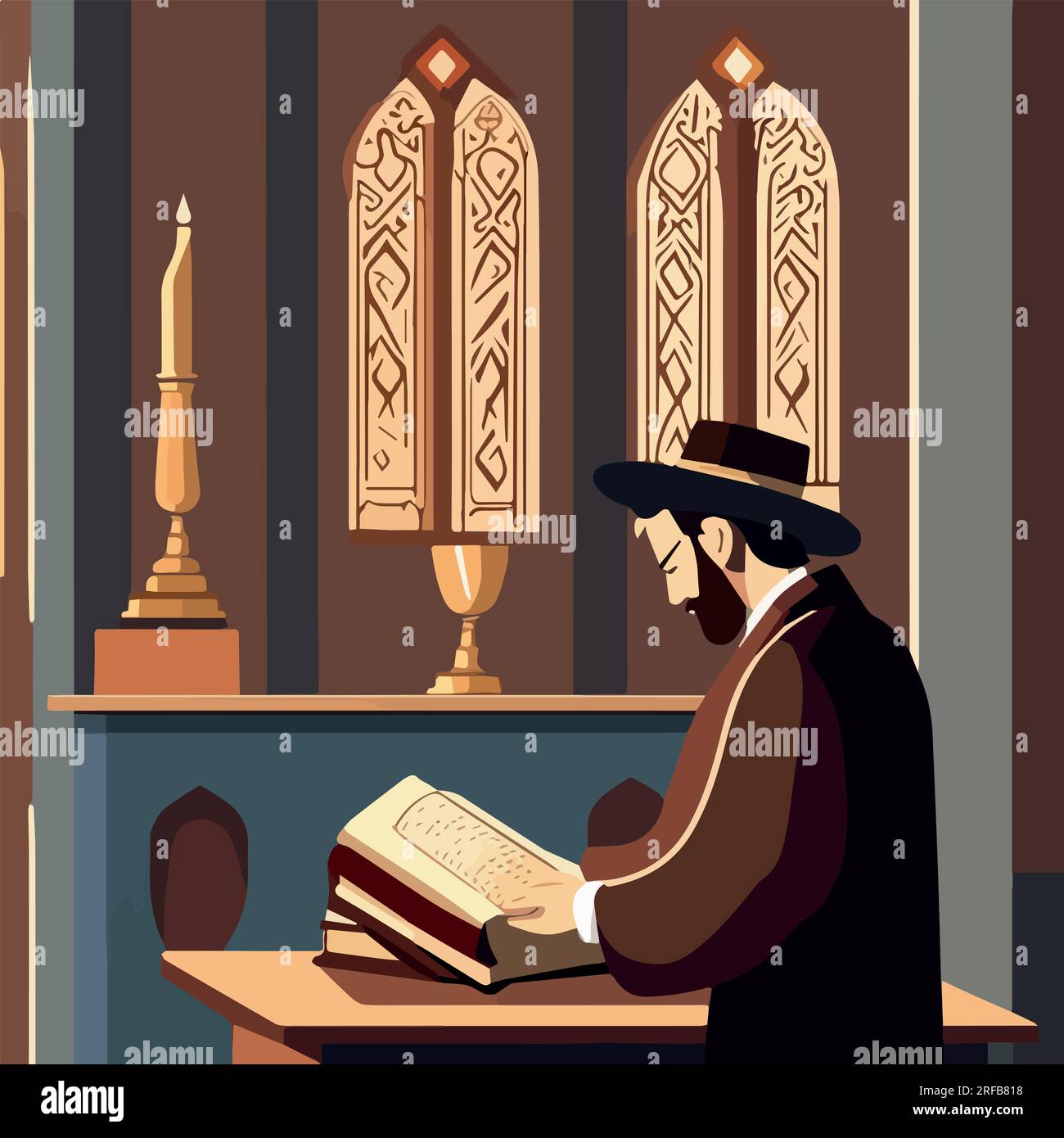 Jew reading Stock Vector Images - Alamy