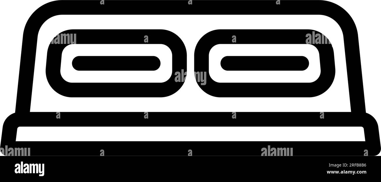 flashing lights alert line icon vector illustration Stock Vector Image ...