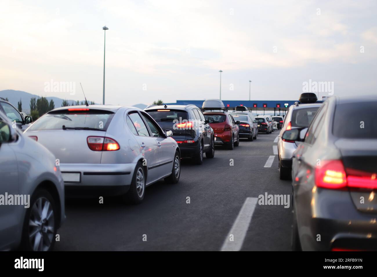 Traffic sign checkpoint hi-res stock photography and images - Alamy