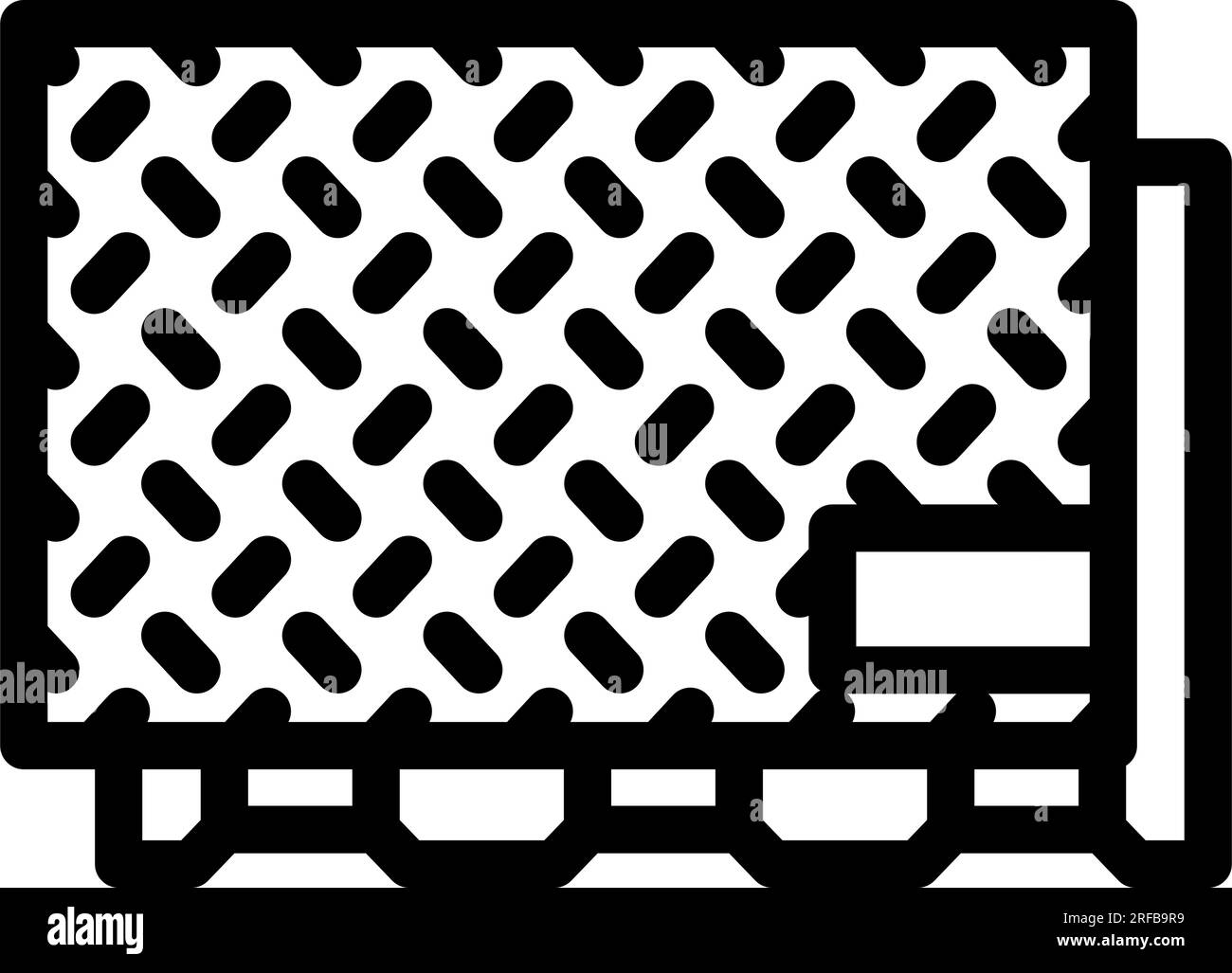 sheet metal manufacturing engineer line icon vector illustration Stock ...