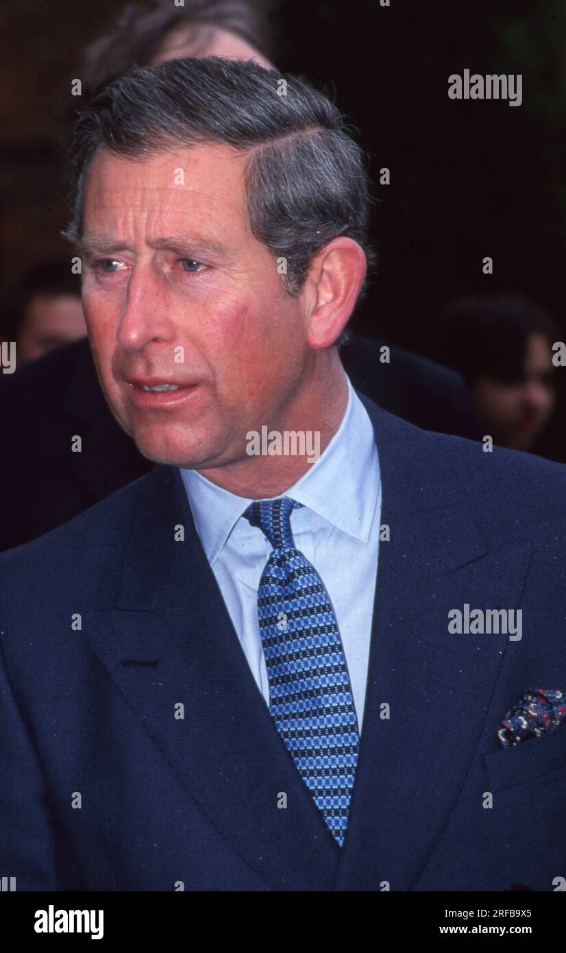 Prince Charles, The Prince of Wales in Manchester on 15th April 1999 ...