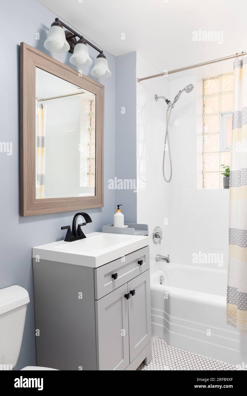 Light Blue Walls Bathroom