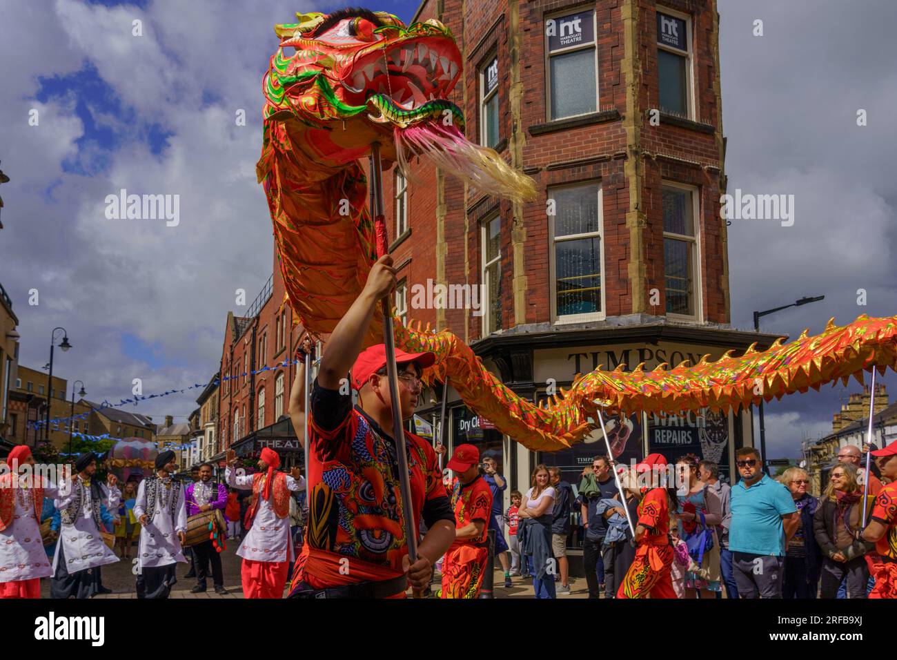 During the Harrogate Carnival Parade, a Chinese dragon danced through ...